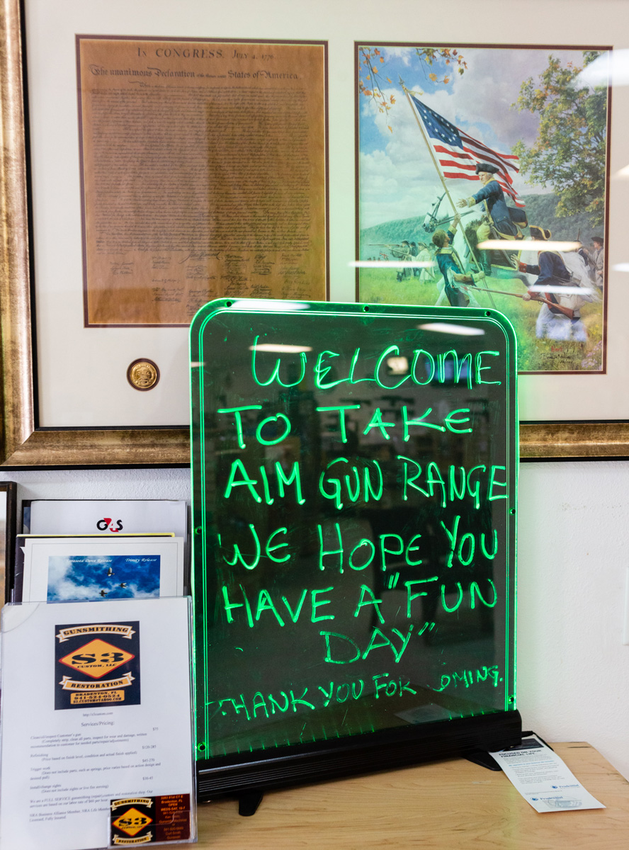 Take Aim Gun Range, Indoor Gun Range, Sarasota Florida